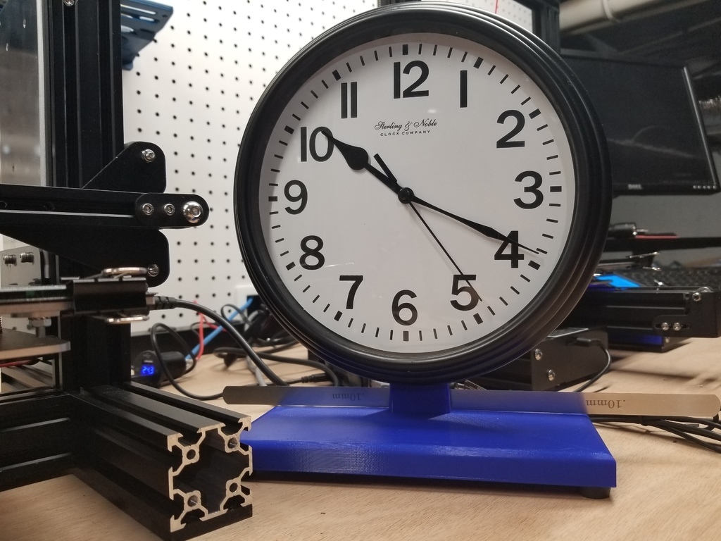 Free 3D file Wall Clock Stand with Feeler Gauge Holder・3D printing ...
